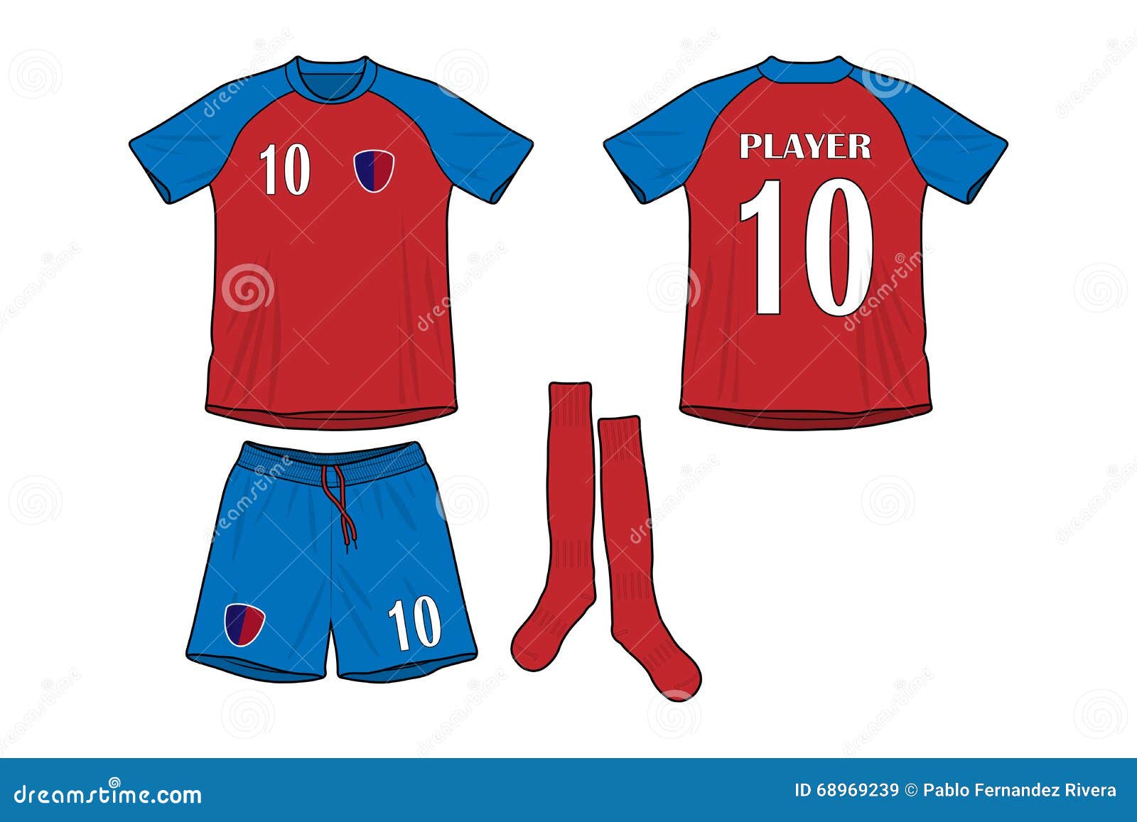 Full Kit Soccer stock vector. Illustration of editable - 68969239