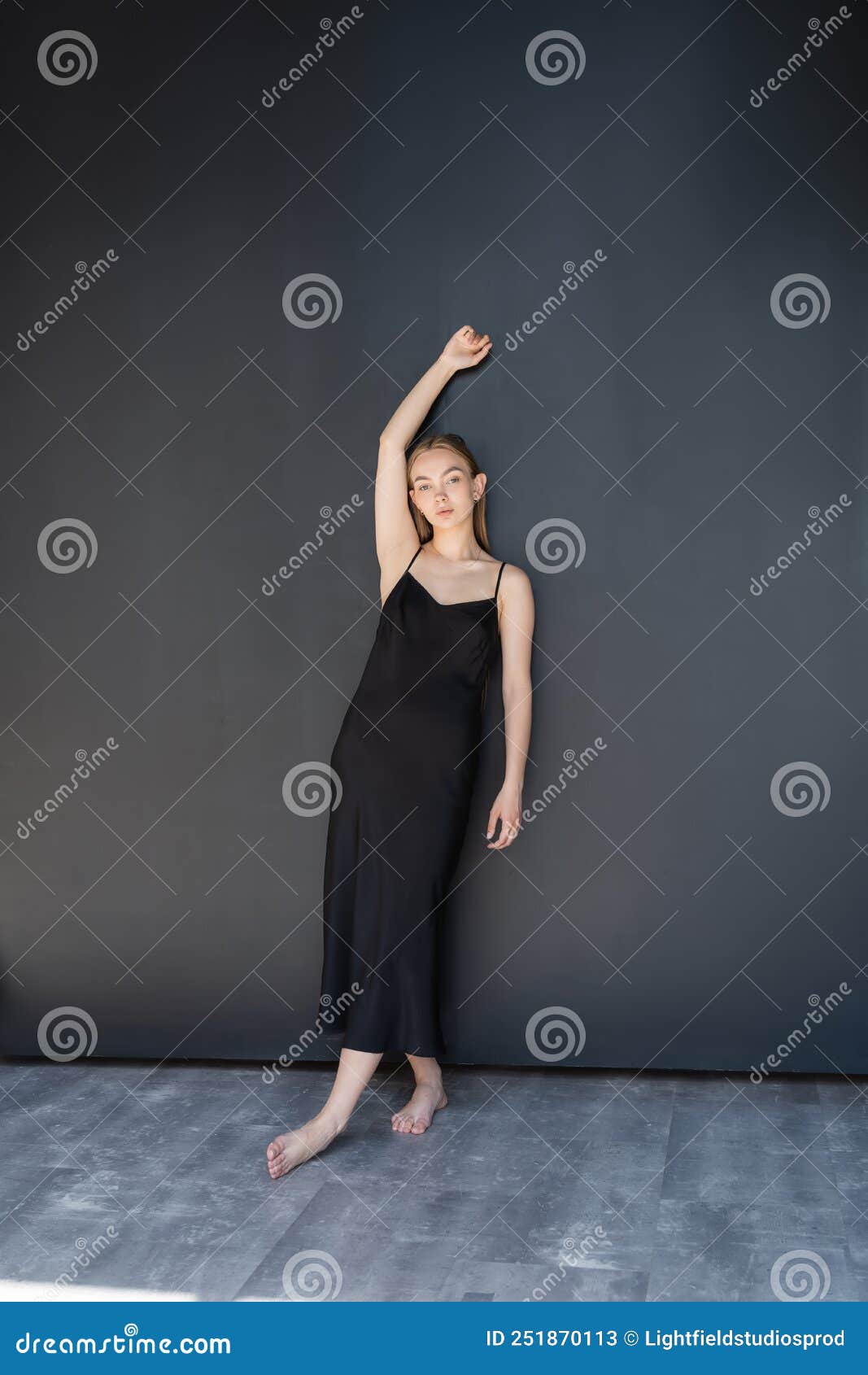 Full Length Of Barefoot Woman In Stock Image Image Of Fashionable Attractive 251870113