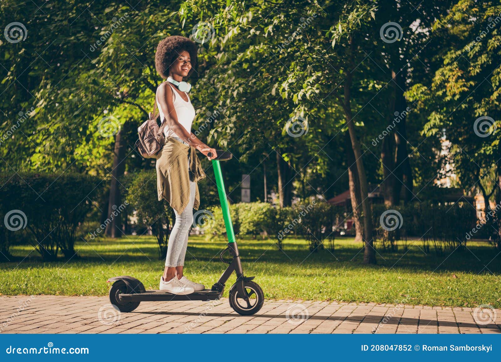 Skinny Girl Riding Telegraph