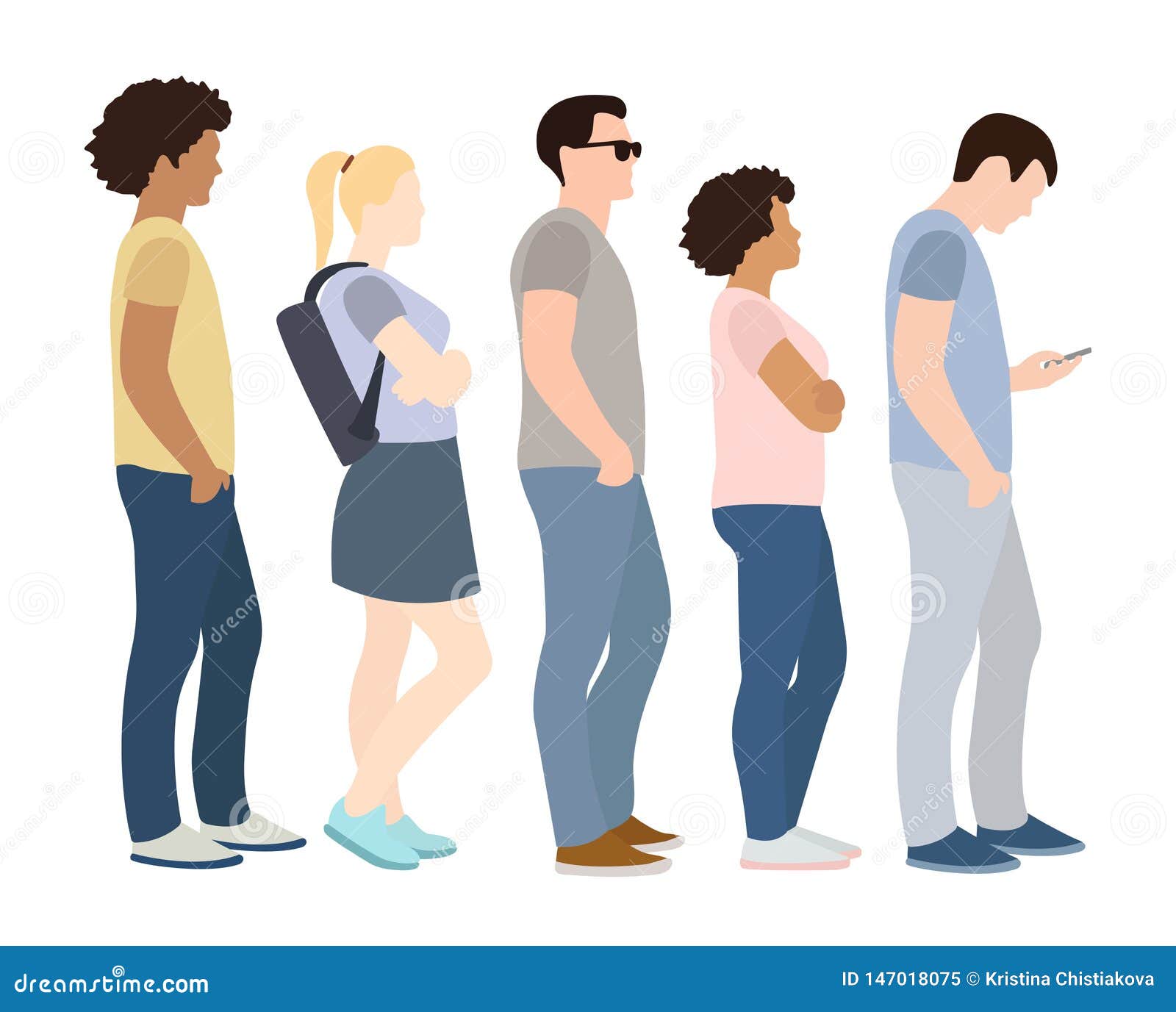 Animated People Standing