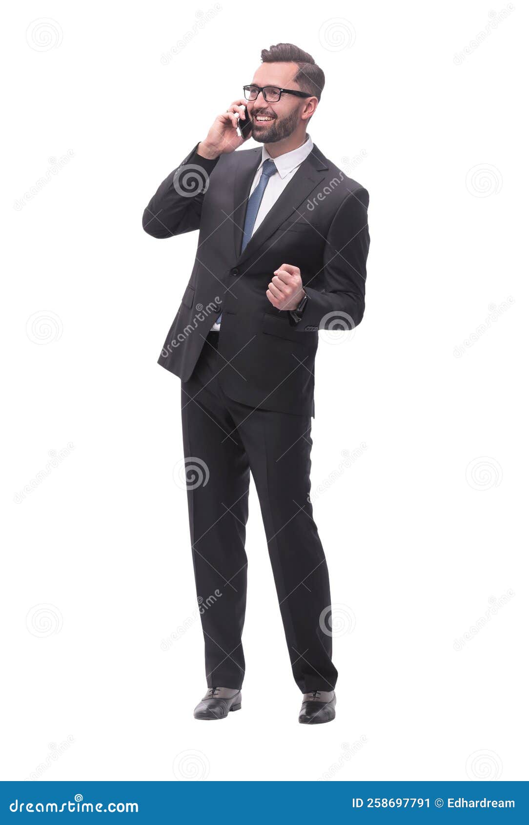 Full Length .concerned Businessman Stock Image - Image of male, full ...