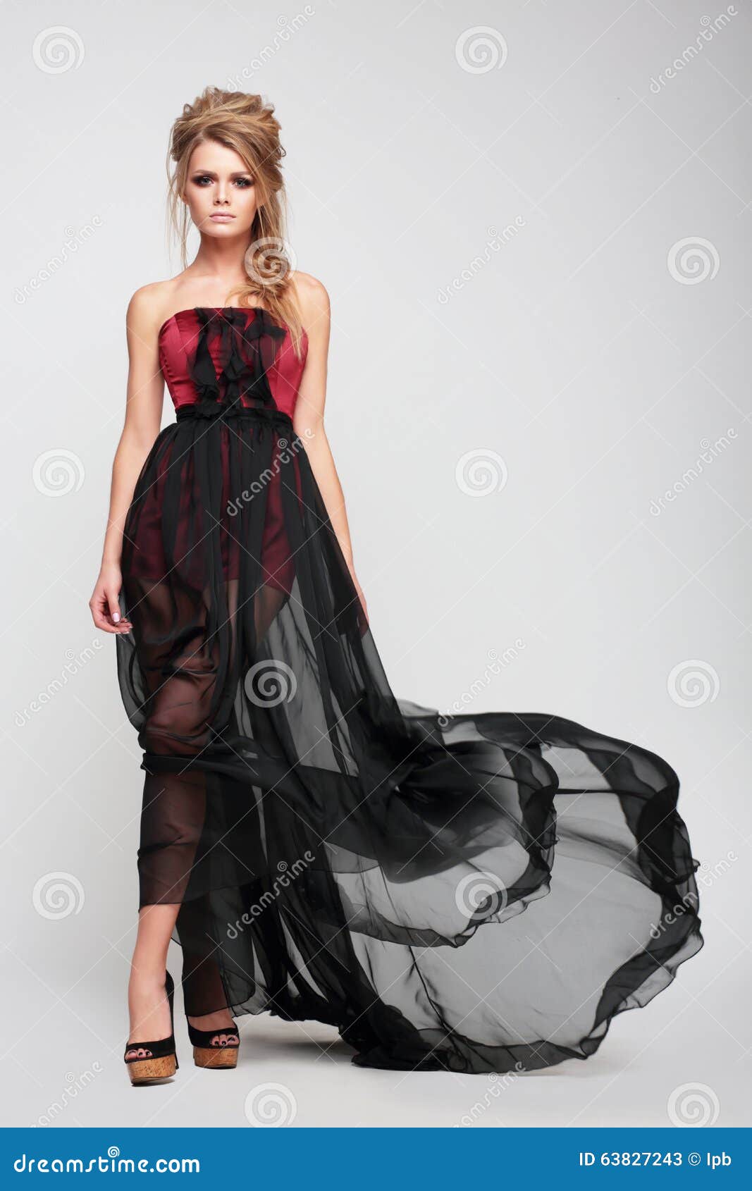 Full Length of a Fashion Model. Stock Image - Image of beautiful, model ...