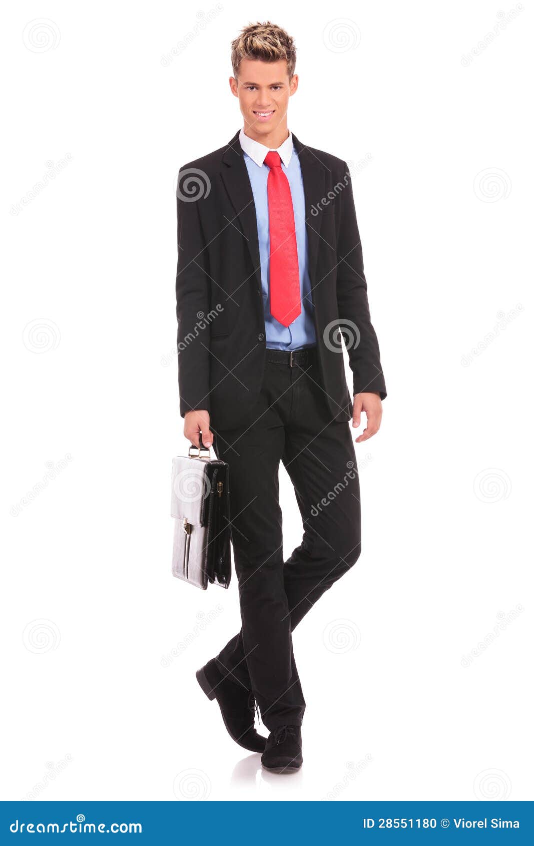 Full Length of a Handsome Business Man Stock Photo - Image of fresh ...