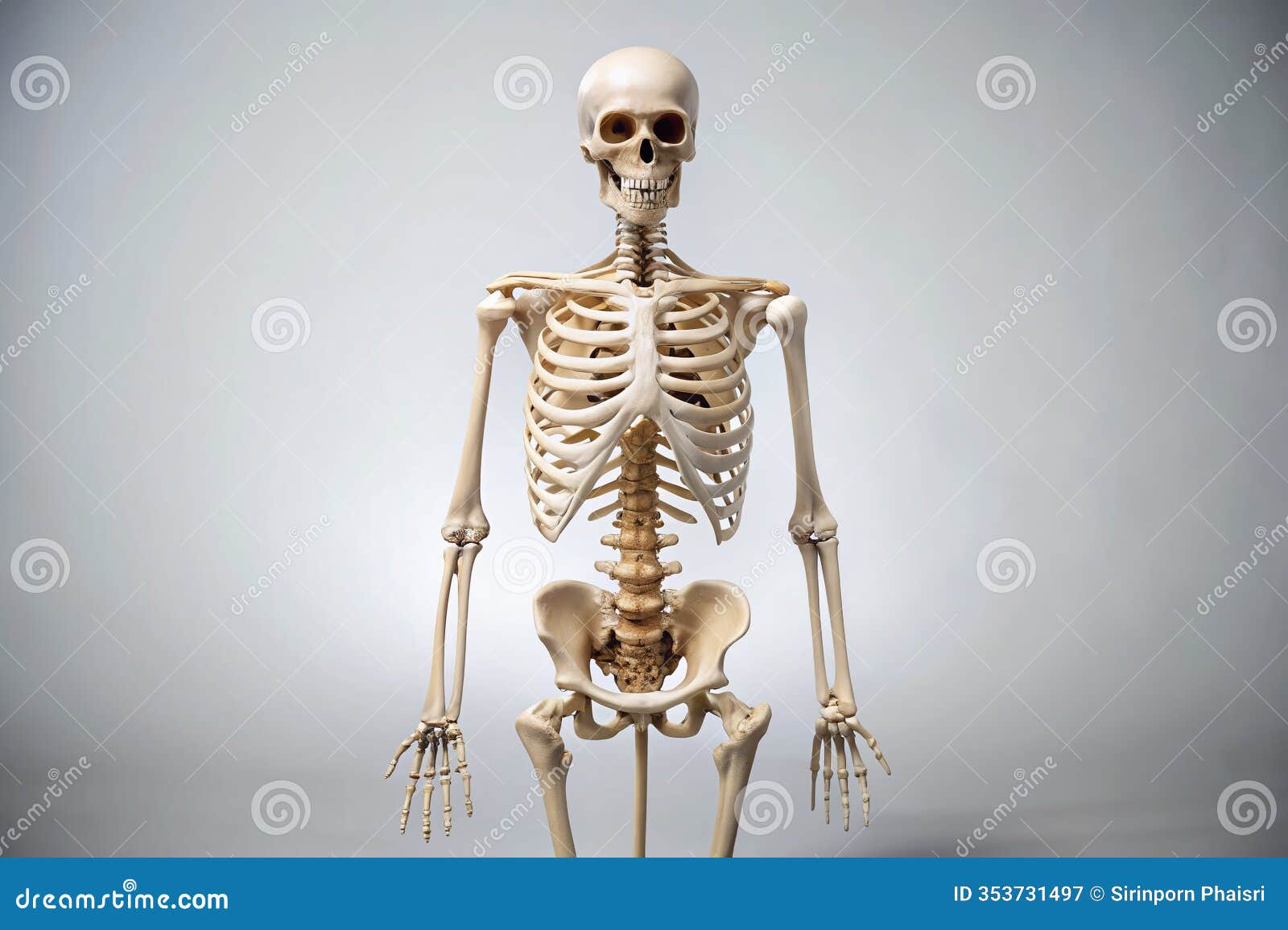 Comprehensive Human Skeleton Illustration a Detailed Anatomical Study ...