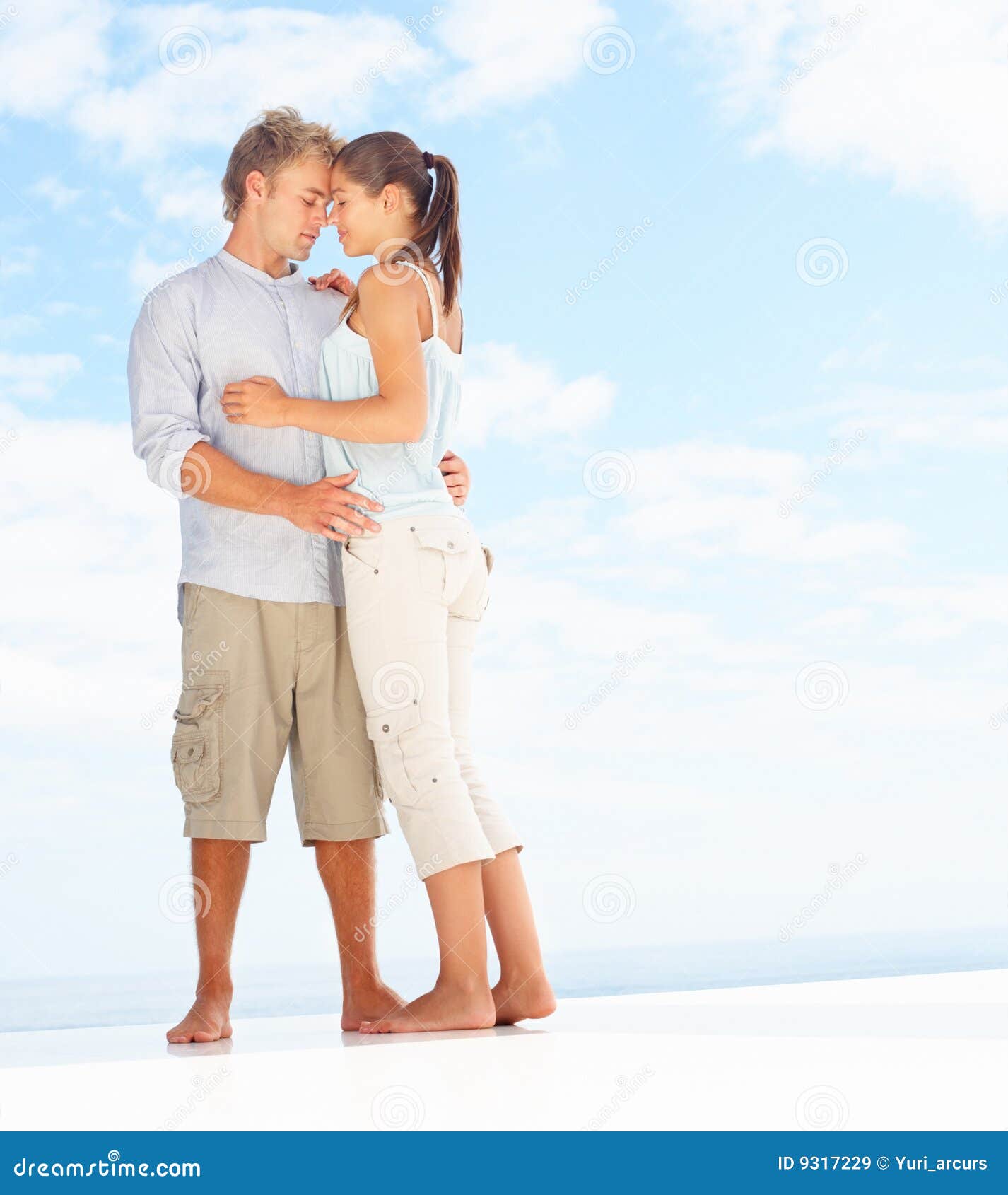 Full Length Image of a Lovely Couple in Love Stock Image - Image of ...