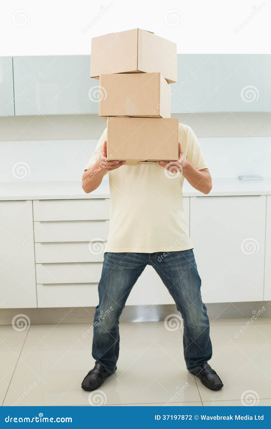 Man Carrying Boxes