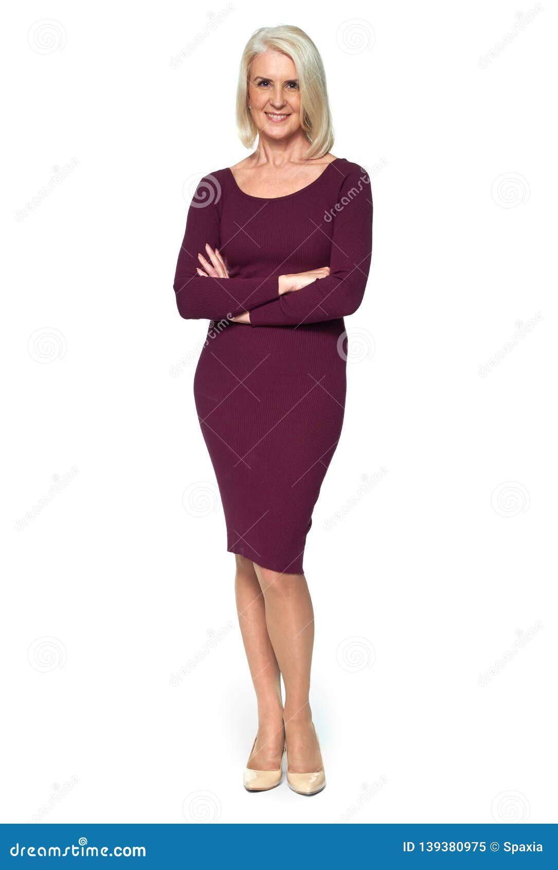 Full Length Portrait of a Beautiful Blonde Old Woman Stock Image ... Full Length Portrait of a Beautiful Blonde Old Woman Stock Image ...