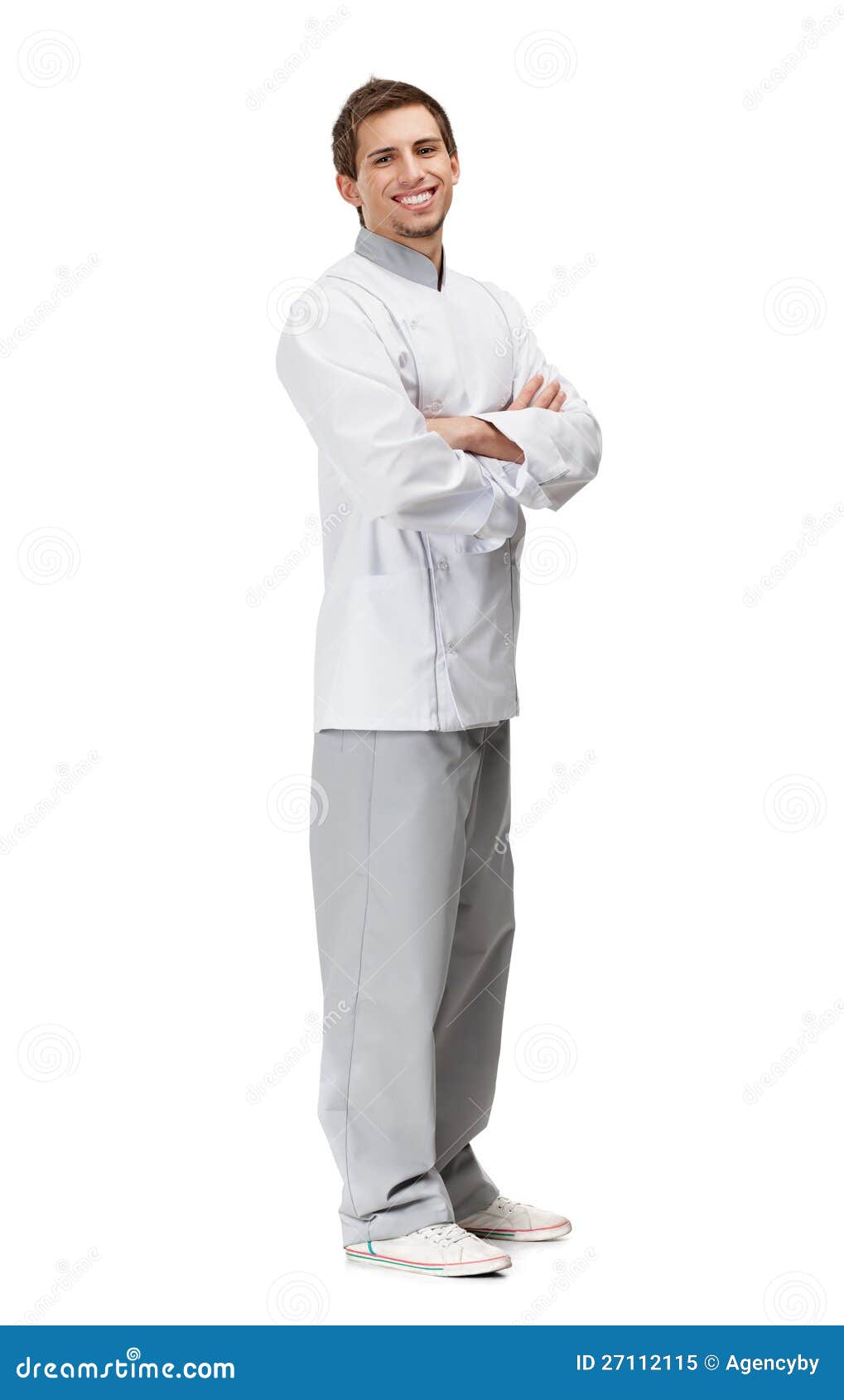 Full Length Portrait of Chef Cook Stock Image - Image of cheer ...