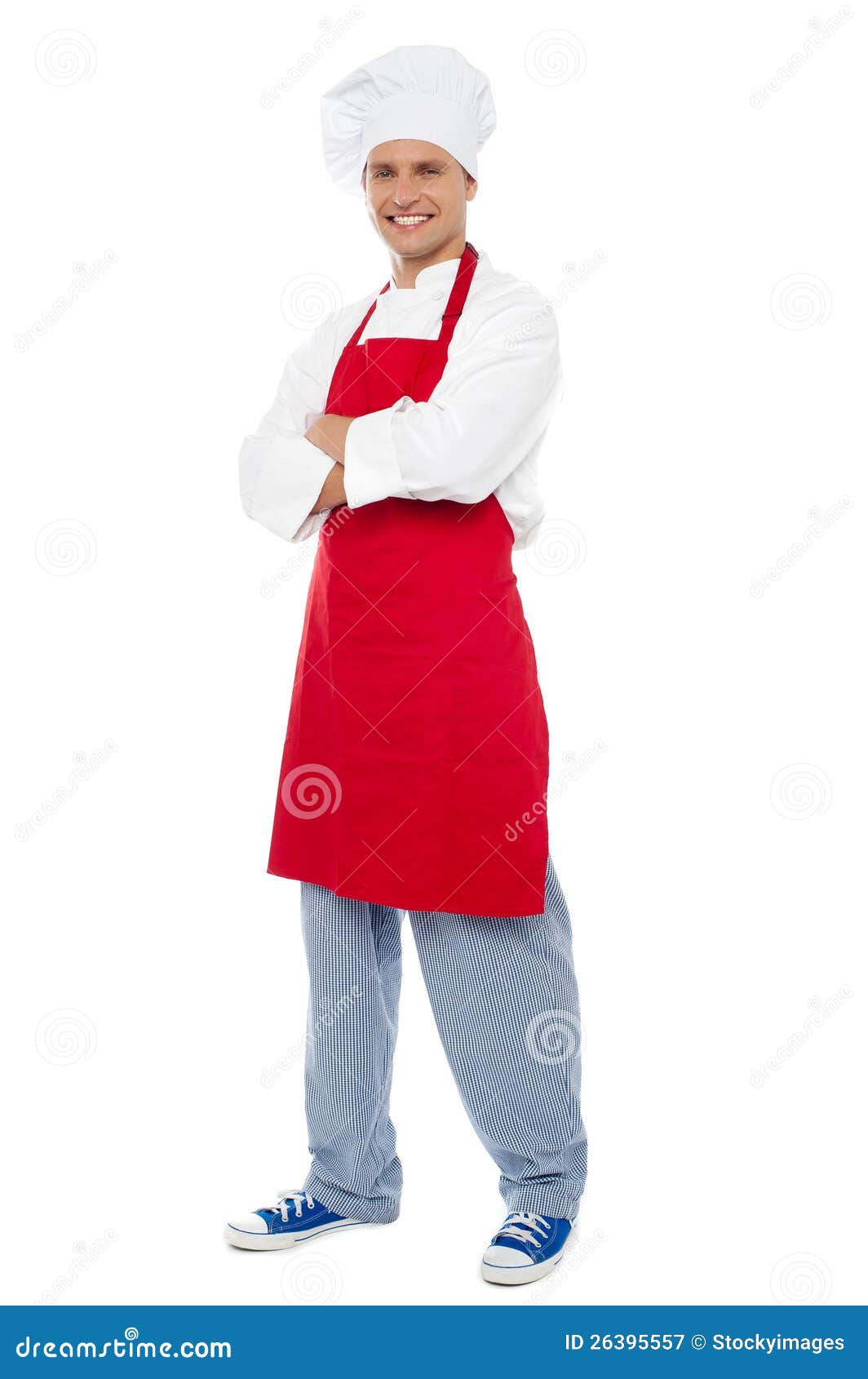 Full Length Portrait of Chef Posing in Style Stock Image - Image of ...