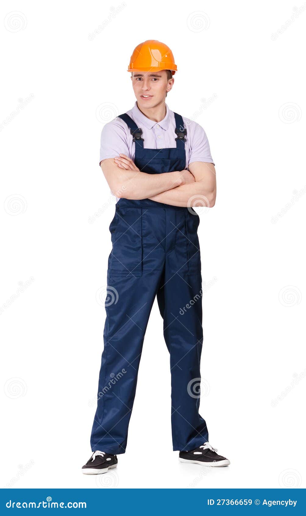Full Length Portrait of Foreman Stock Image - Image of designer ...