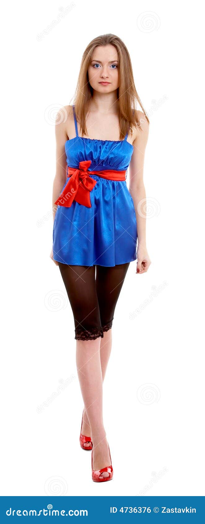 Full-length Portrait of Girl Stock Photo - Image of female, attractive ...