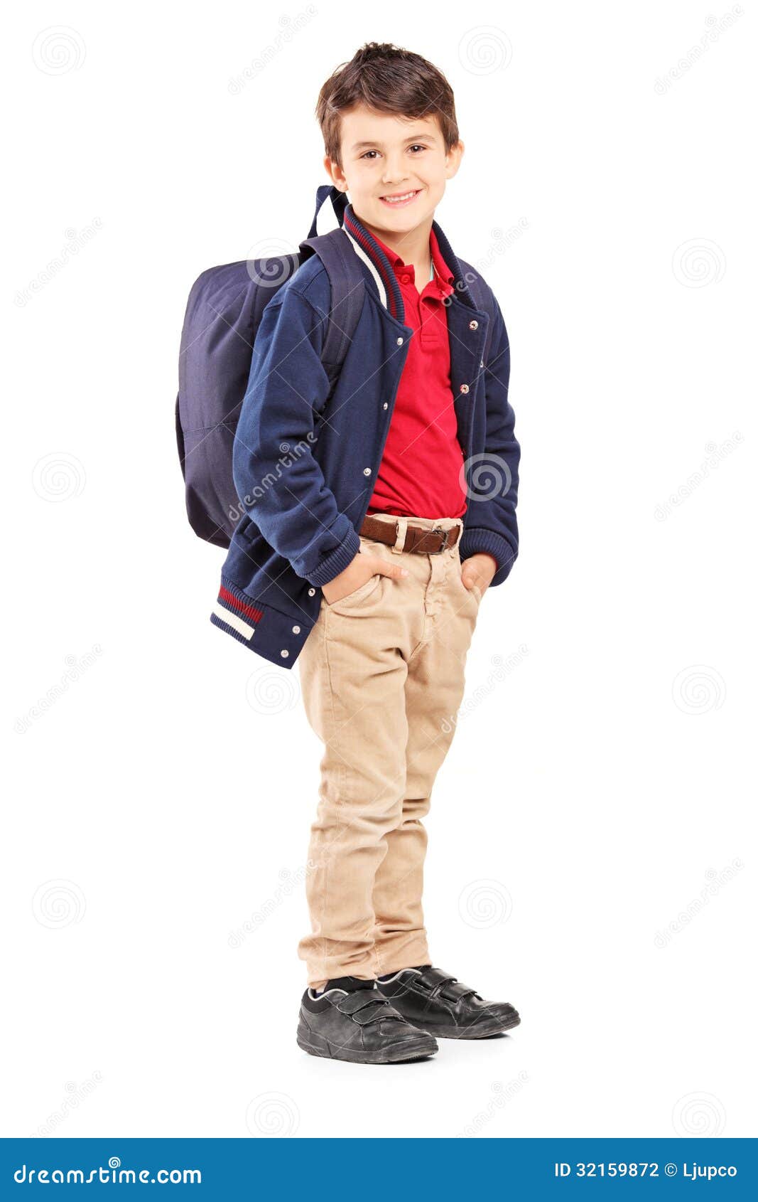 Middle School Boy Standing
