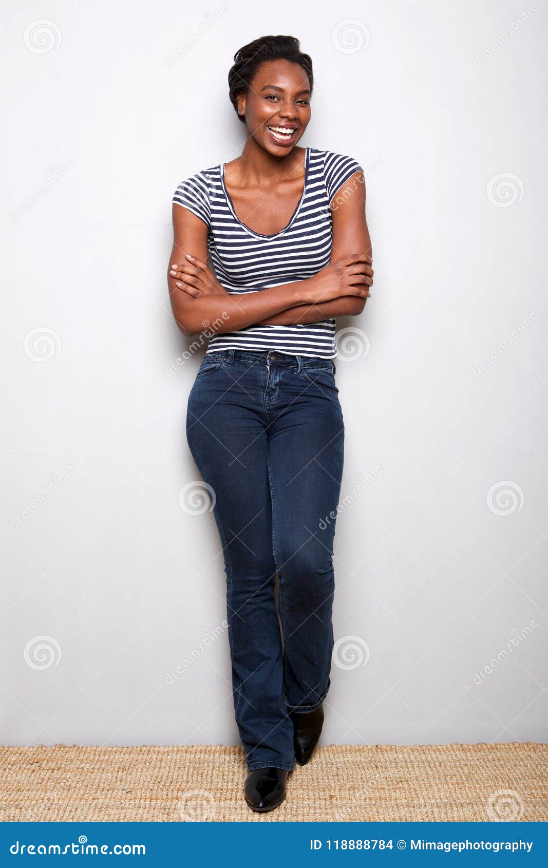 Full Length Black Woman Standing with Arms Crossed Laughing Stock Photo ... Full Length Black Woman Standing with Arms Crossed Laughing Stock Photo ...