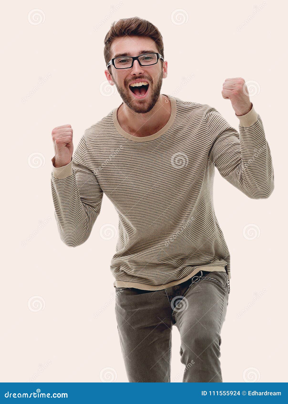 Portrait of a Very Happy Young Man Stock Photo - Image of relax ...
