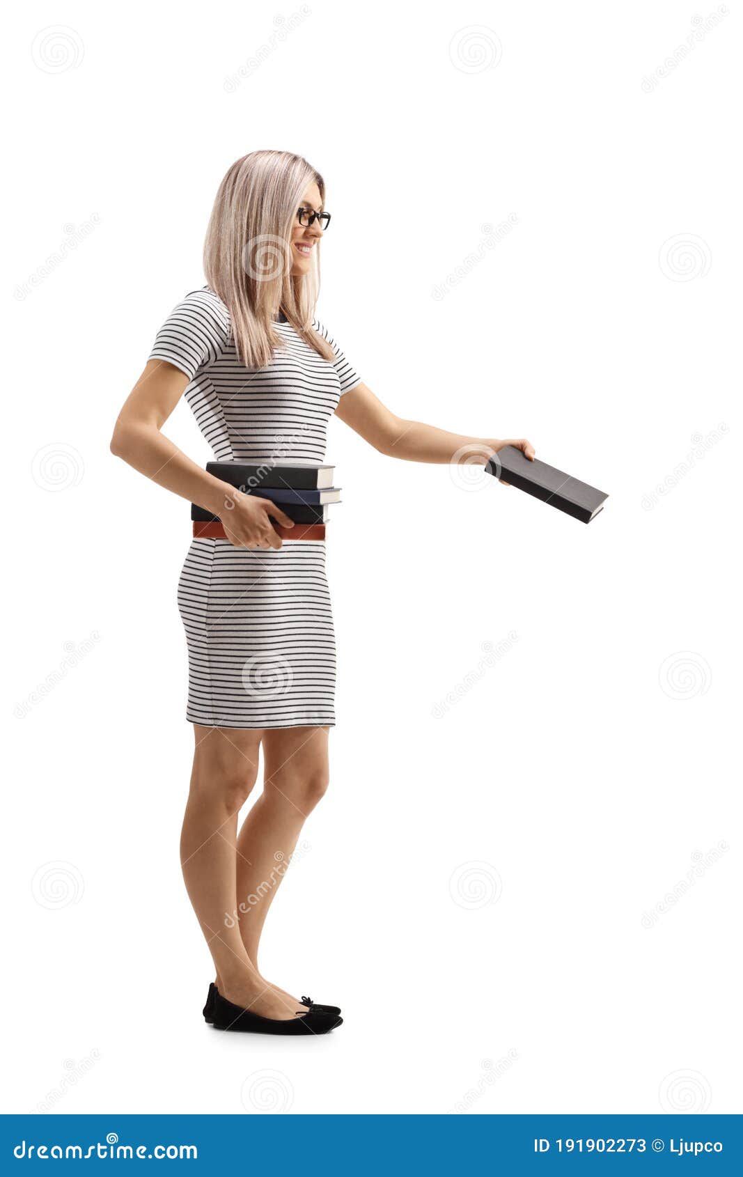 Young Blond Woman Giving a Book Stock Image - Image of full, book ... Young Blond Woman Giving a Book Stock Image - Image of full, book ...