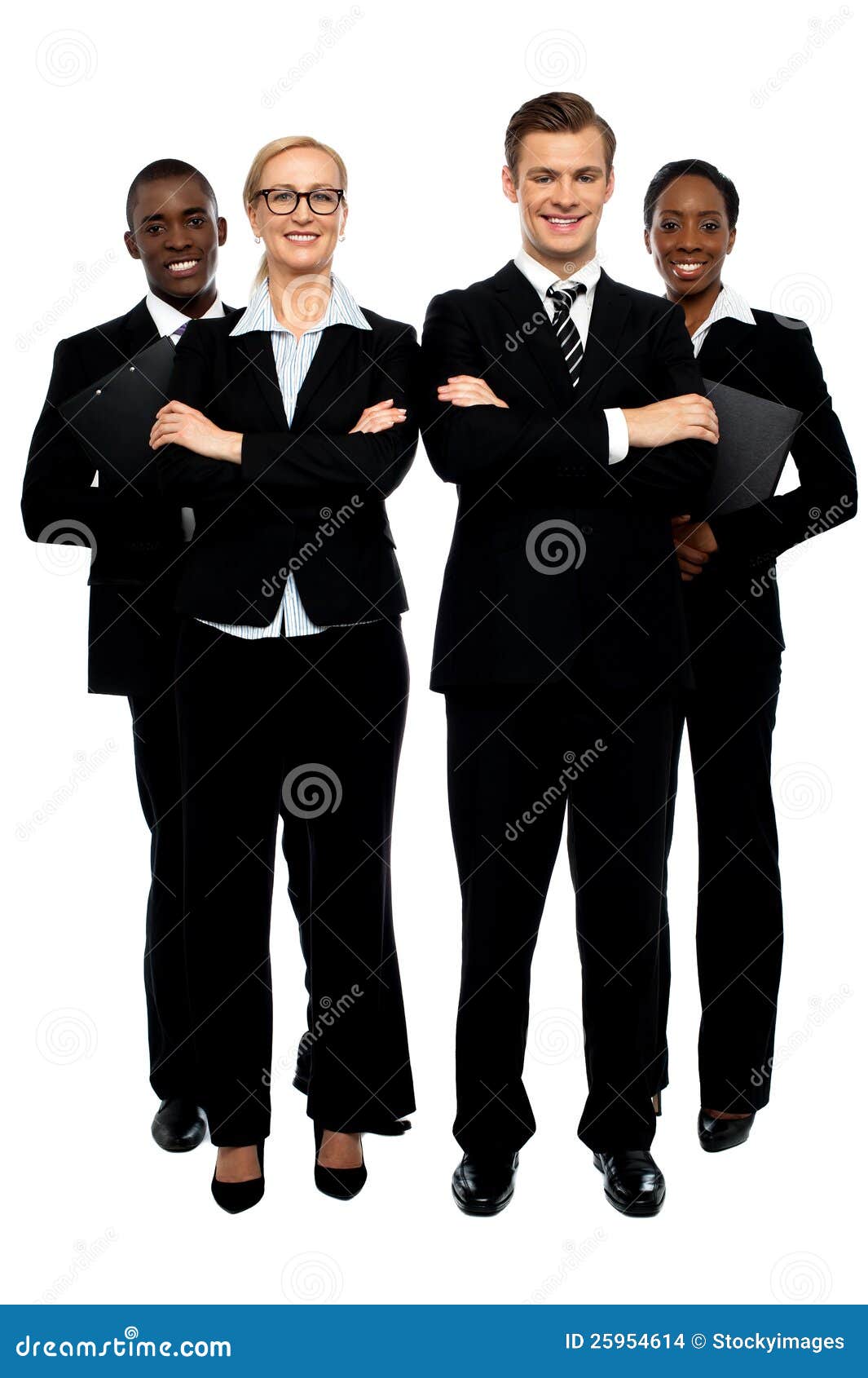 Full Length Shot of Business Team Stock Photo - Image of business ...