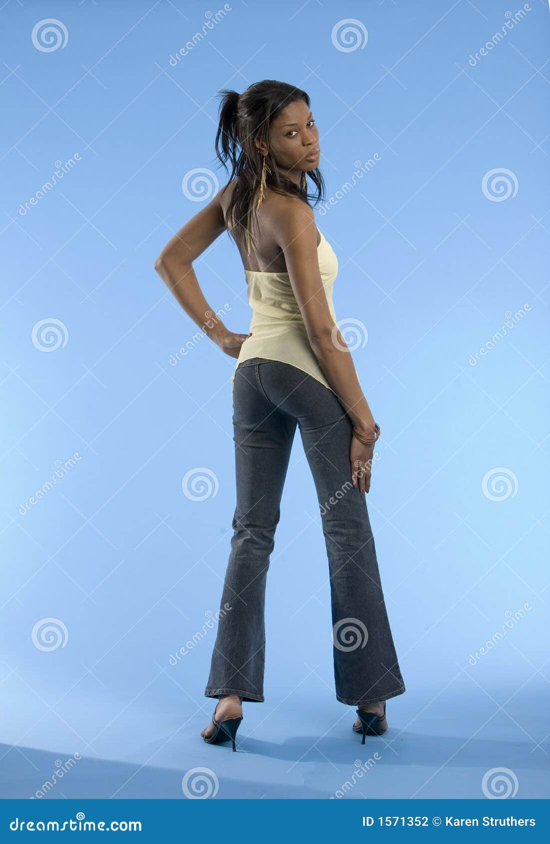 Full Length View from Behind Stock Photo - Image of young, diverse: 1571352