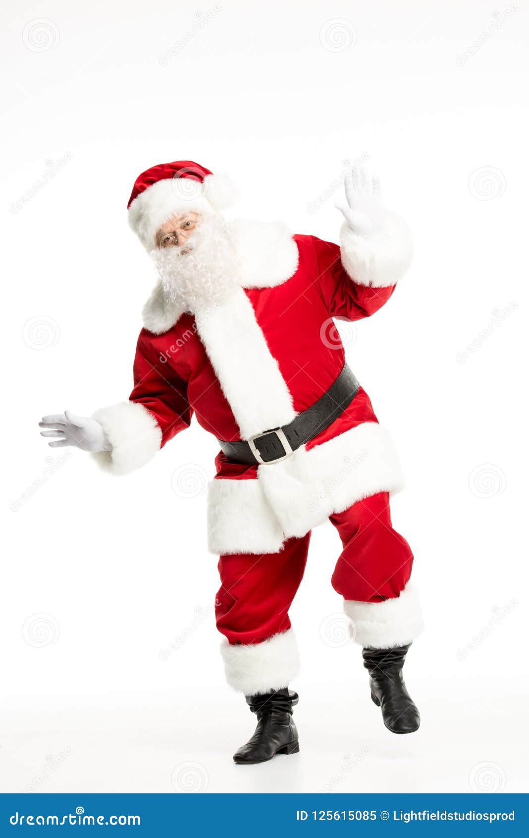 Santa Claus Posing and Gesturing Stock Image - Image of vertical ...