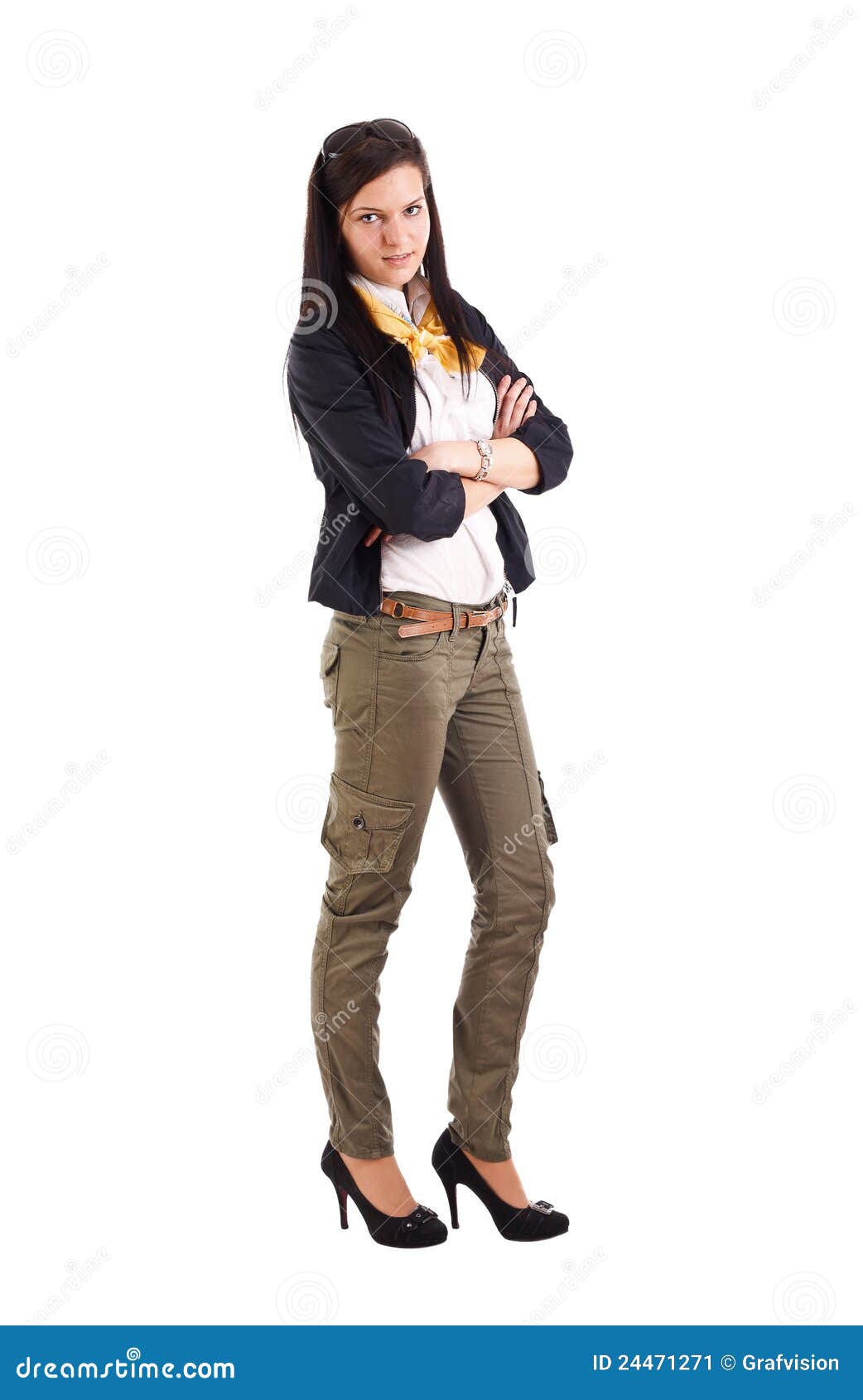 Full length woman stock image. Image of pretty, arms - 24471271