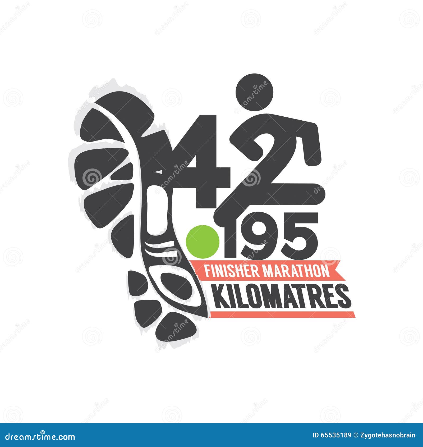 Full Marathon Finisher Design. Stock Vector - Illustration of signboard ...