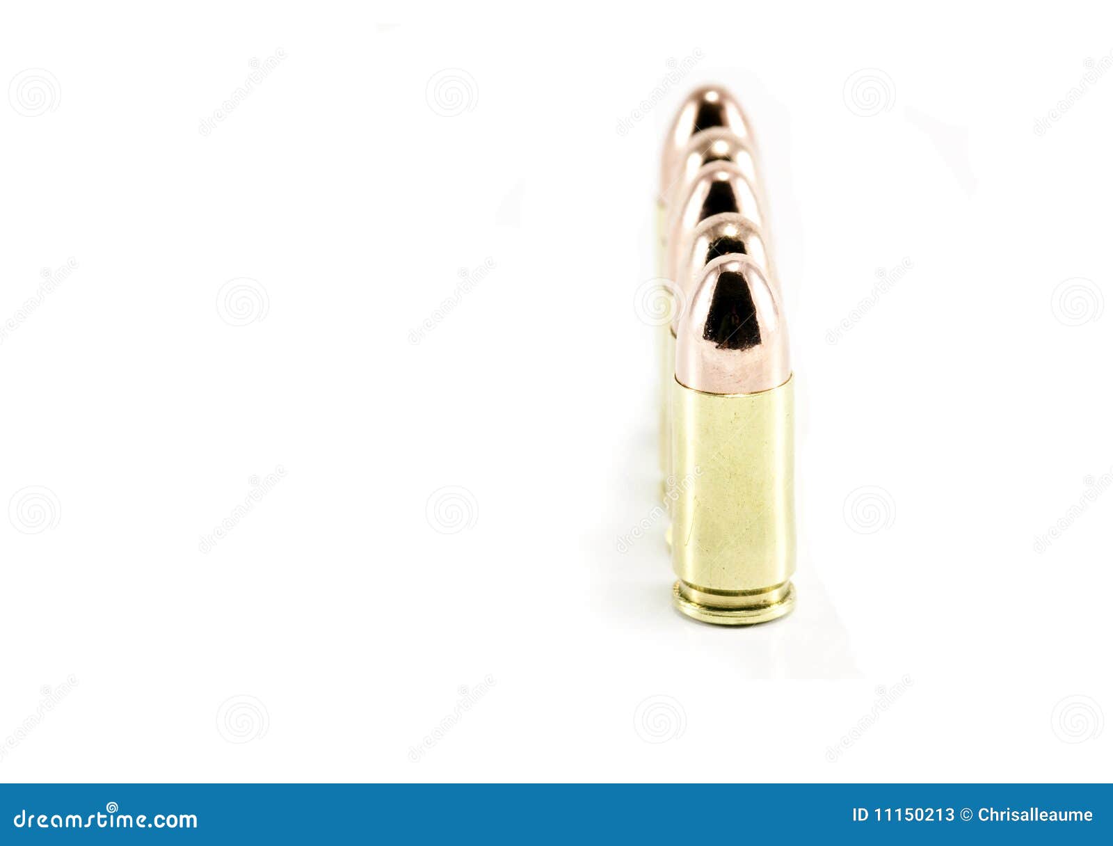 Full metal jacket bullets stock image. Image of automatic - 11150213