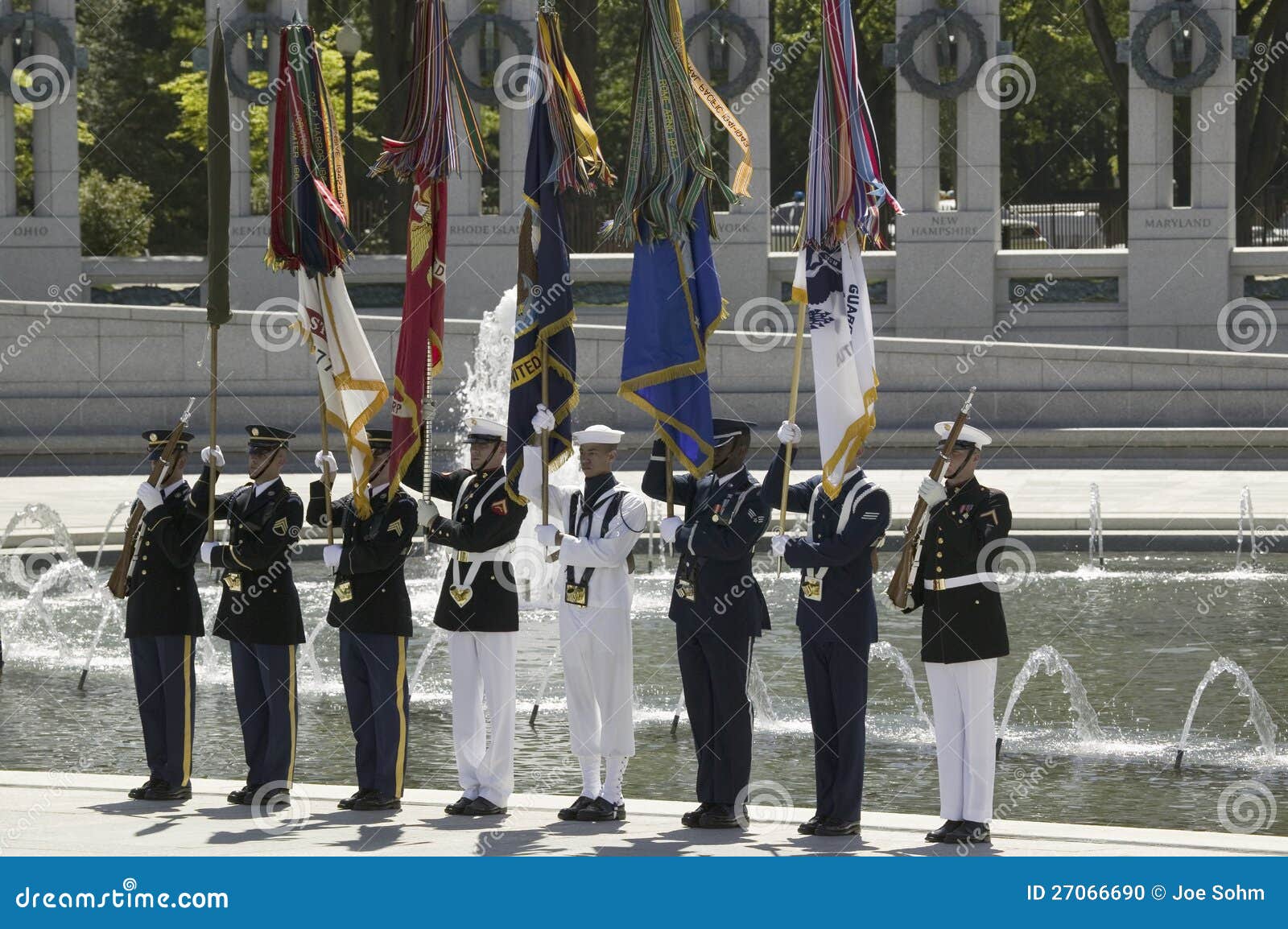 Full Military Ceremonial Flags Editorial Image - Image of adults, north ...