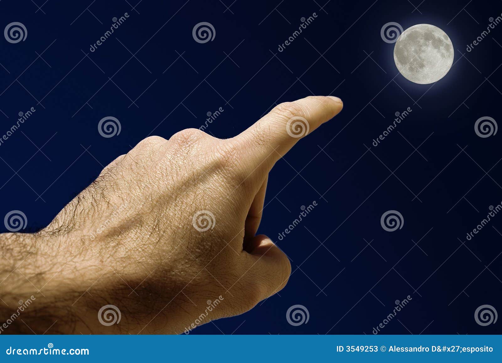 Full Moon stock image. Image of beauty, aspiration, hand - 3549253