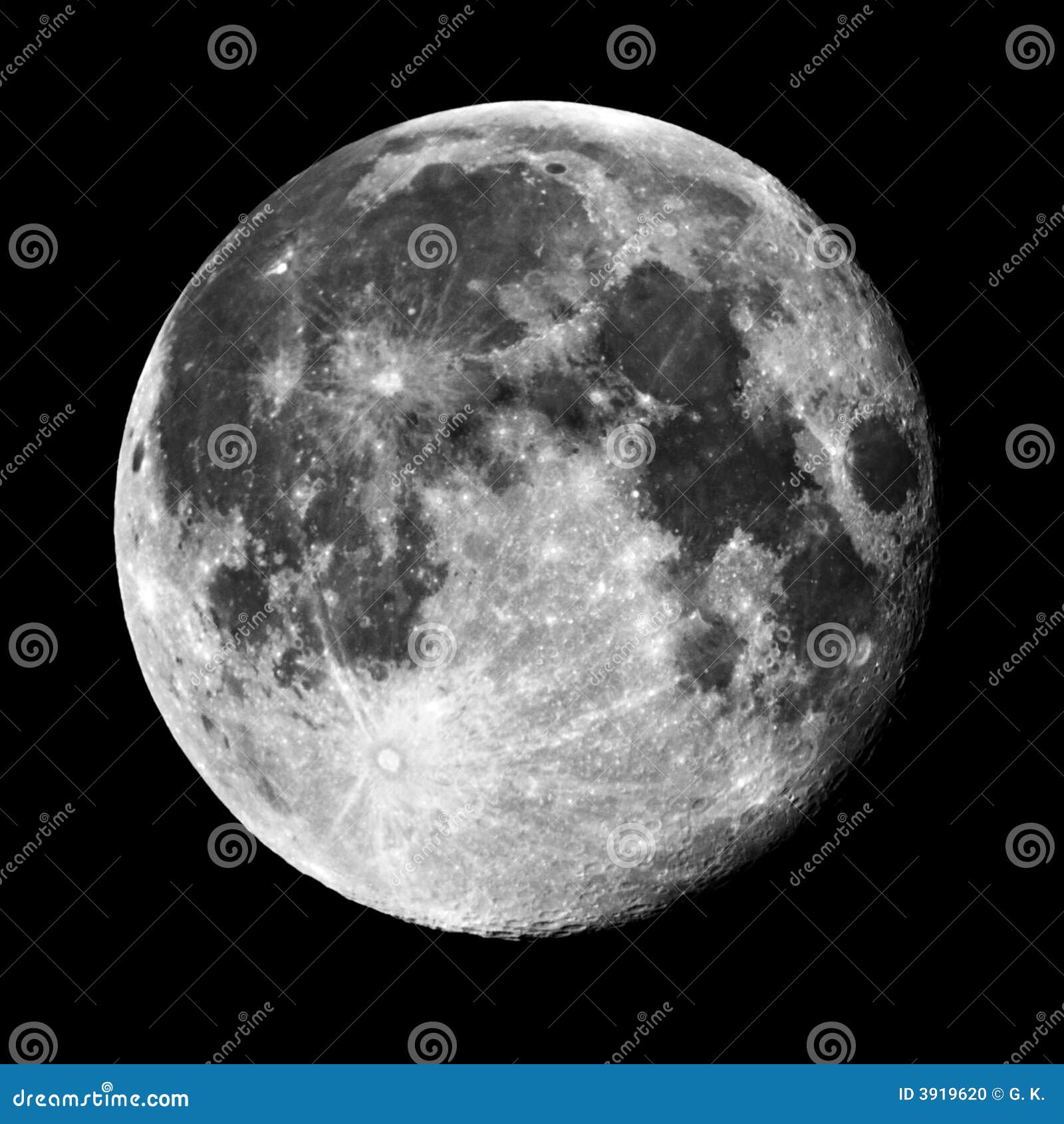 Full Moon stock photo. Image of night, round, bright, glow - 3919620