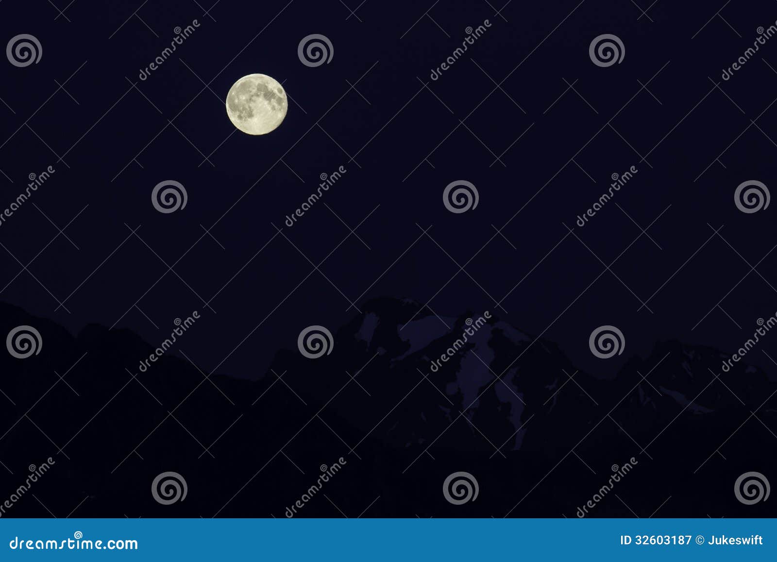 Full moon in Alaska stock image. Image of stone, national - 32603187