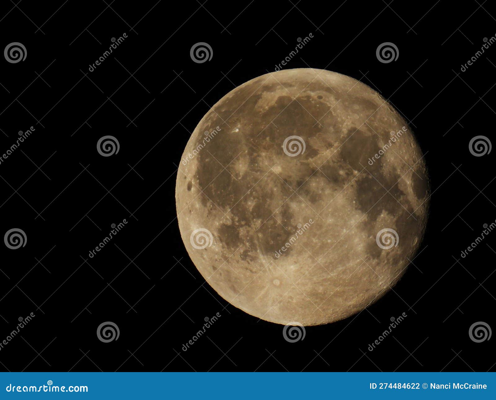Full Moon in April Springtime Nightsky Stock Photo - Image of ...