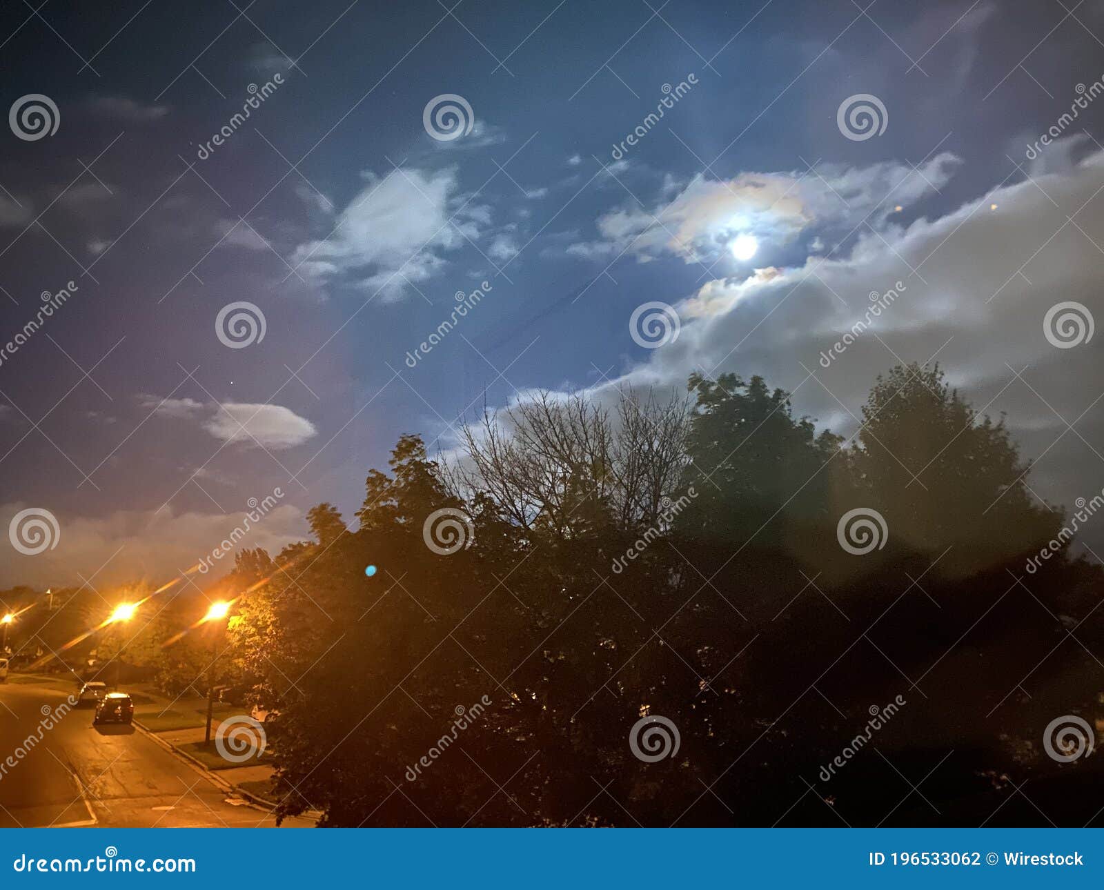 Full moon August 202 stock photo. Image of view, rainbow - 196533062
