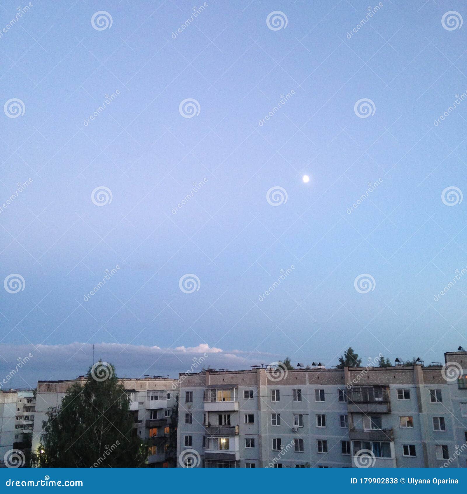Full moon stock photo. Image of town, blue, beautiful - 179902838