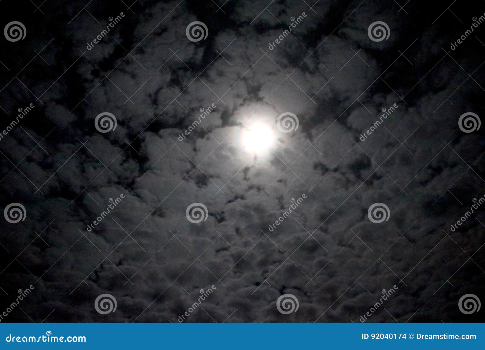 Full Moon Behind the Clouds Stock Photo - Image of busy, dark: 92040174