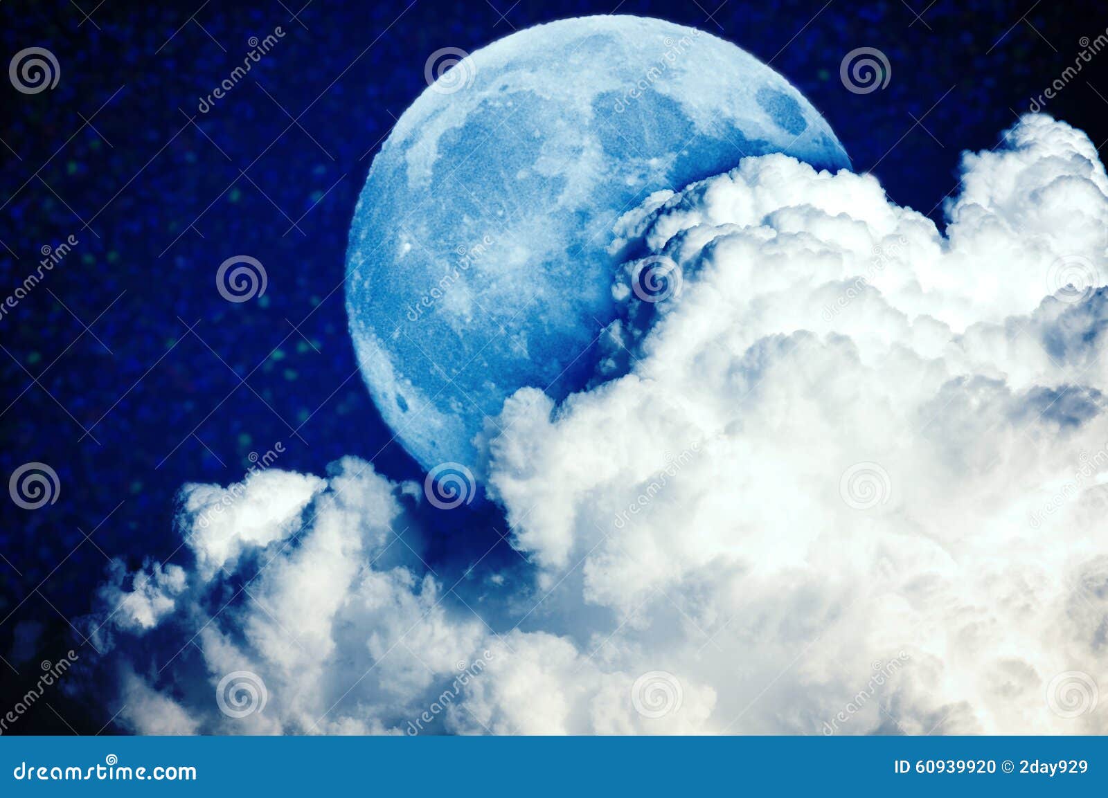 Full Moon Cloud Sky, Beauty in Nature Stock Photo - Image of cloudy ...