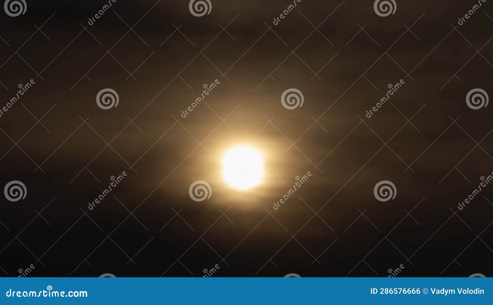 Full Moon Breaking through the Clouds at Night. Timelapse Stock Footage ...