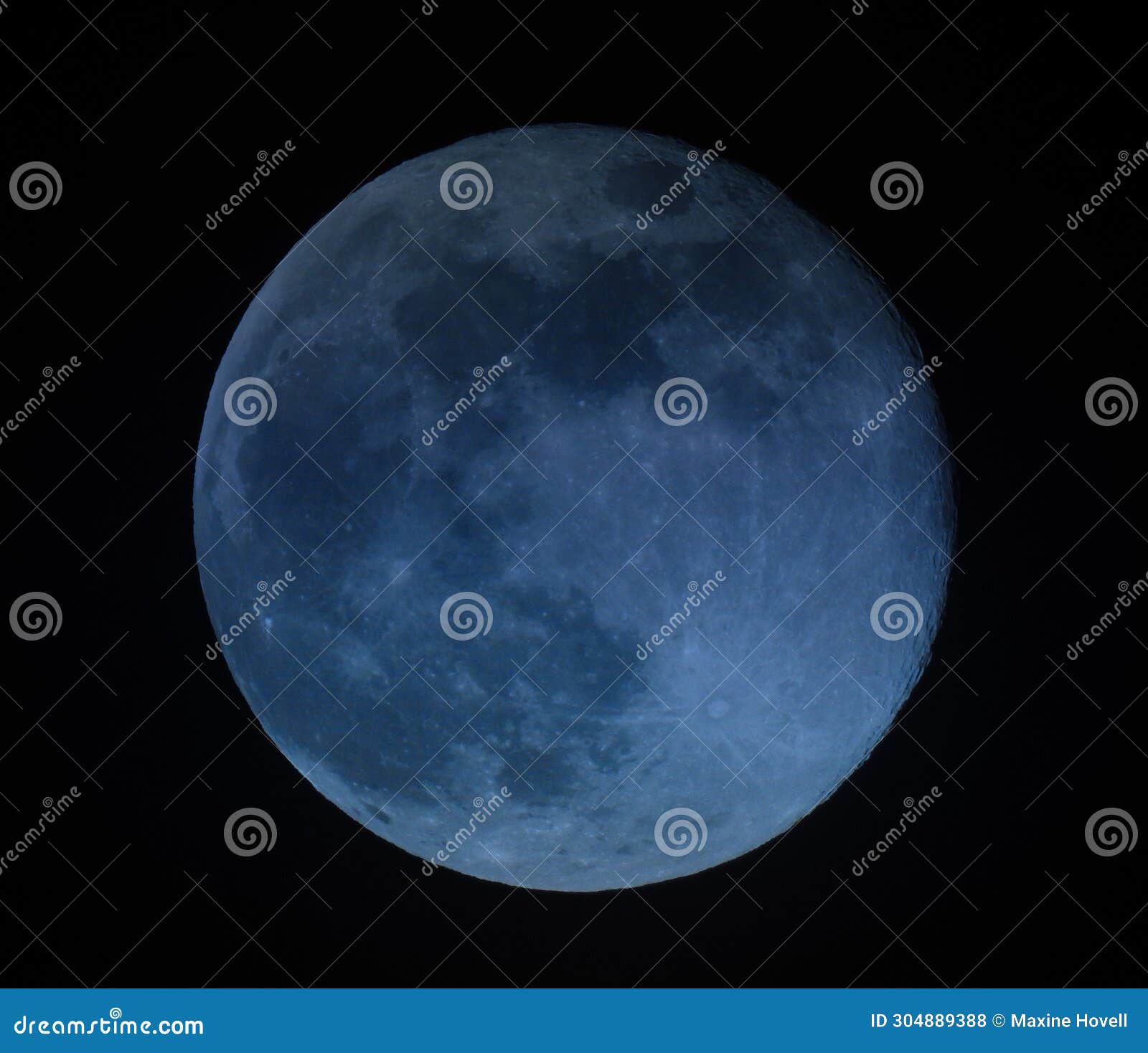 Full Moon with Blue Overlay Stock Photo - Image of moon, landscape ...