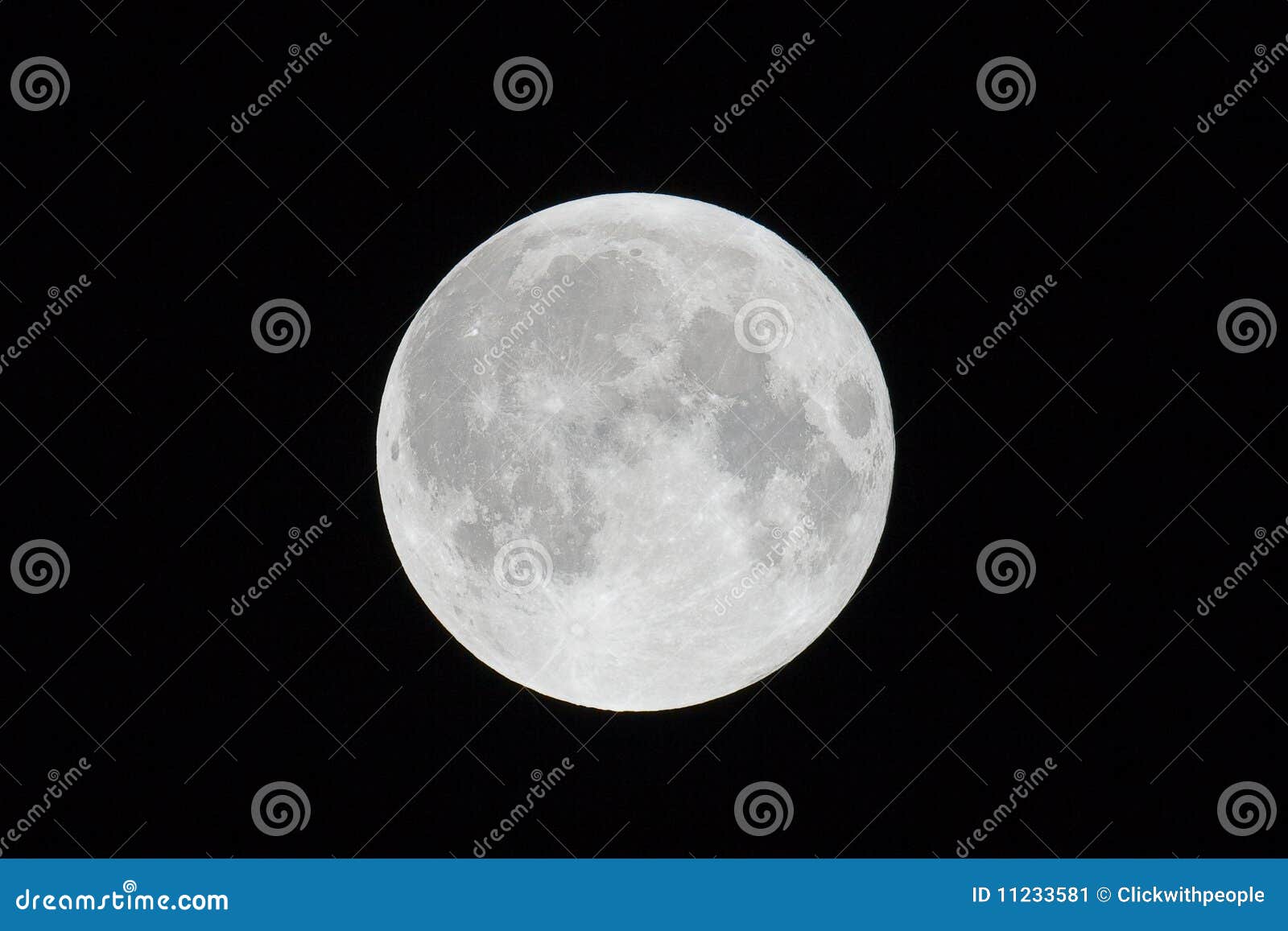 Full Moon on a Clear Night stock image. Image of cosmos - 11233581