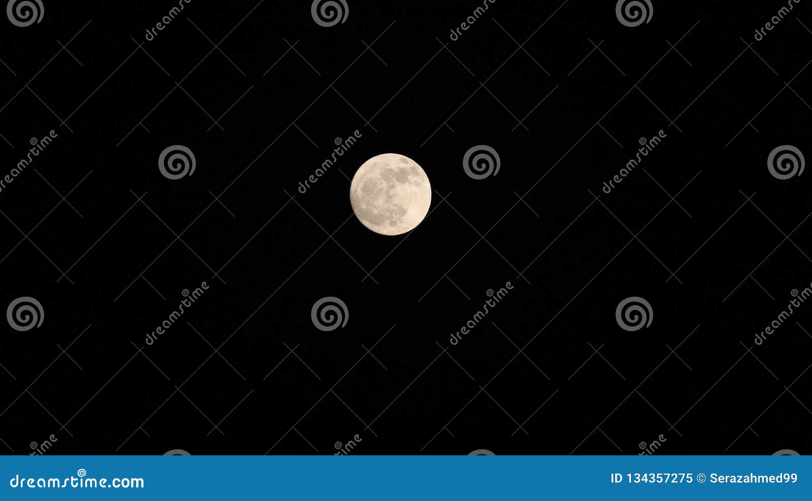 Full moon on a clear night stock image. Image of lunar - 134357275