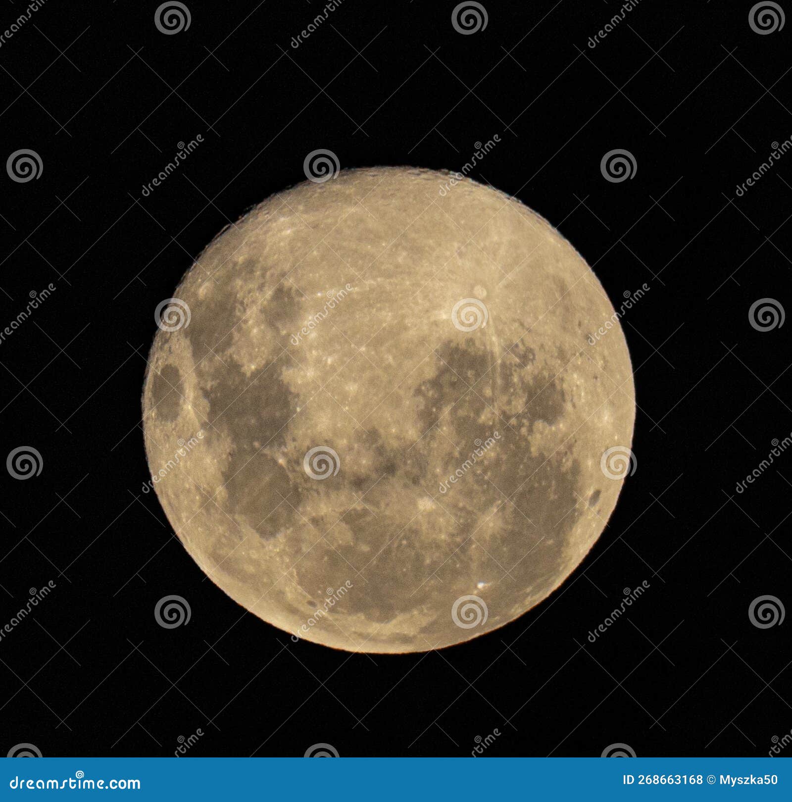 Full moon stock photo. Image of moon, isolated, closeup - 268663168