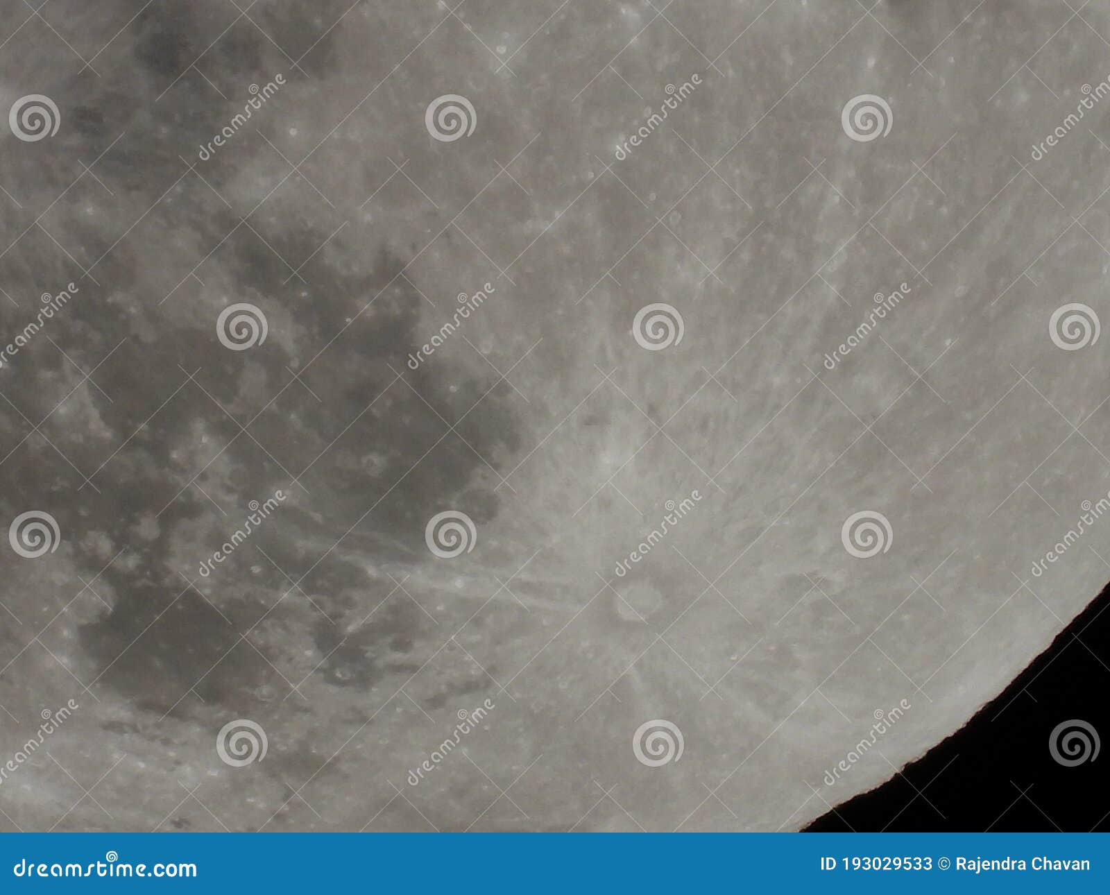 Full Moon Close Up View in Dark Night Full Zoom 6 Stock Image - Image ...