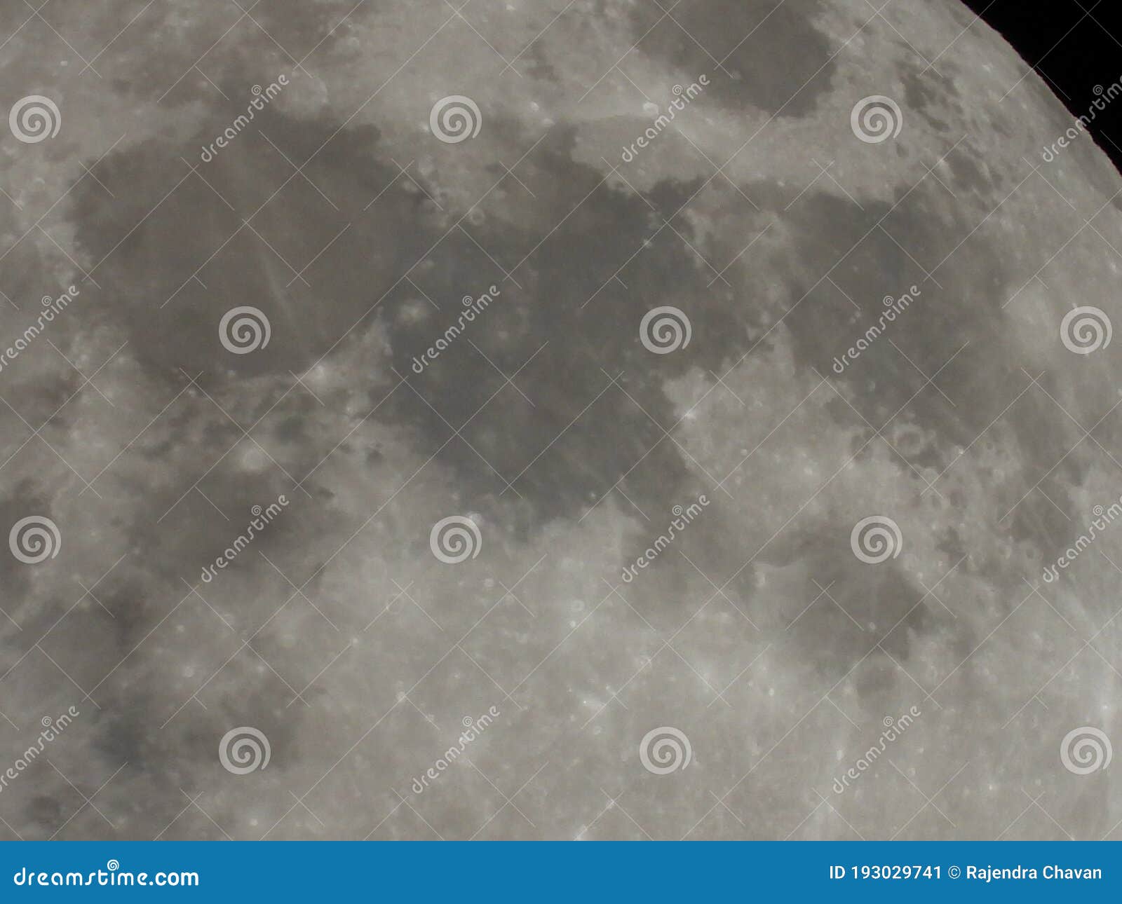 Full Moon Close Up View in Dark Night Full Zoom 7 Stock Image - Image ...