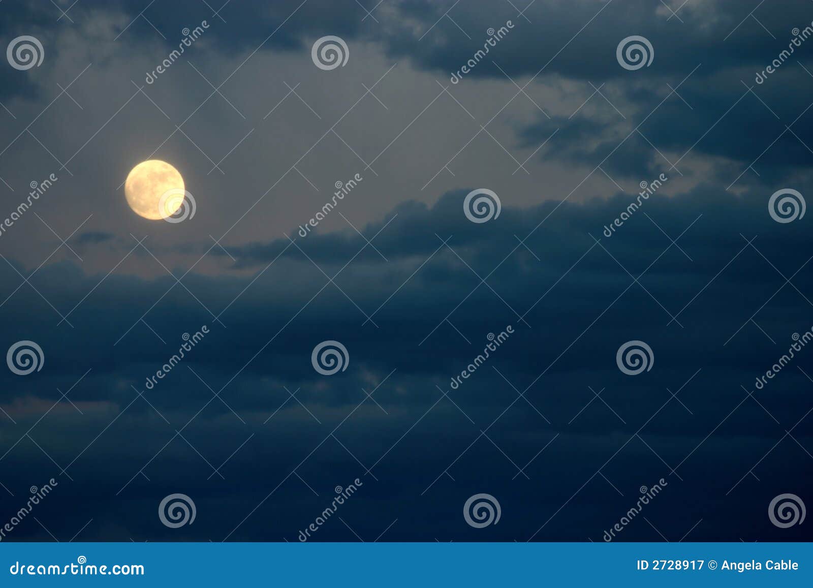 Full Moon and Clouds stock image. Image of night, sunset - 2728917