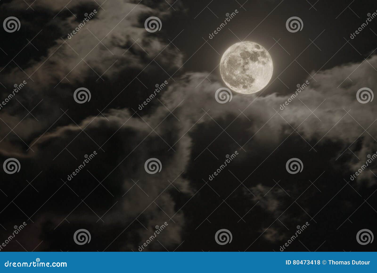 Full moon and clouds stock photo. Image of clouds, black - 80473418