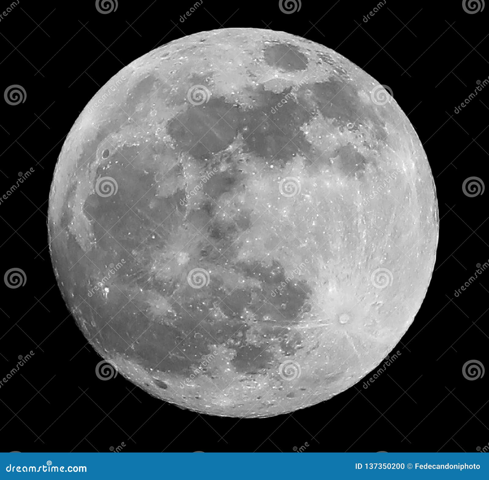 Full Moon the Crater in the Center is Called Copernicus and One Stock ...