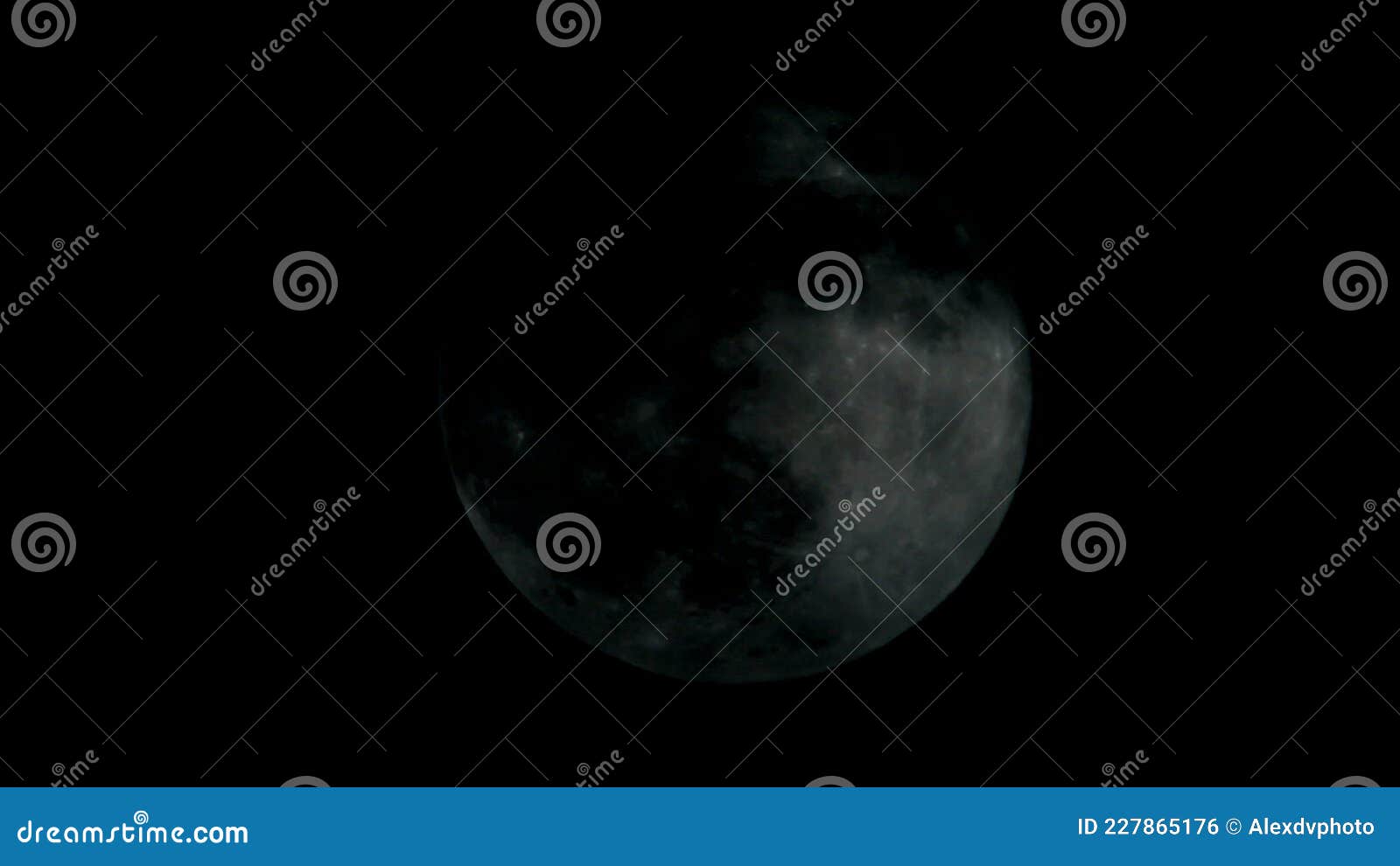 Solar System, Full Moon in the Clouds Stock Footage - Video of orbit ...