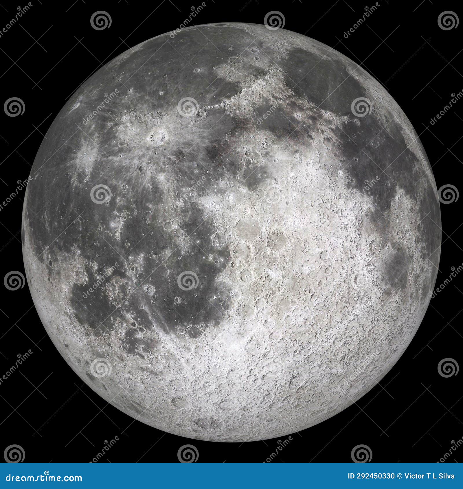 A Nice View of the Full Moon Stock Photo - Image of full, planet: 292450330