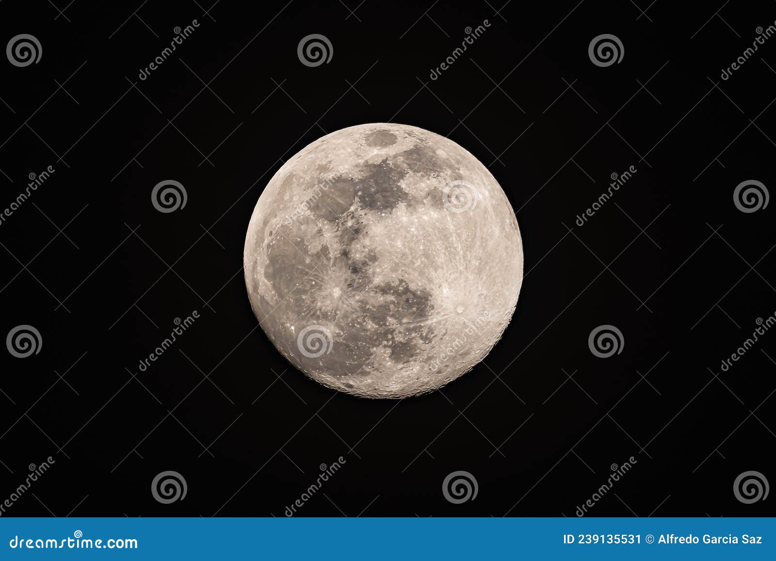 Full Moon on dark night stock image. Image of moon, space - 239135531