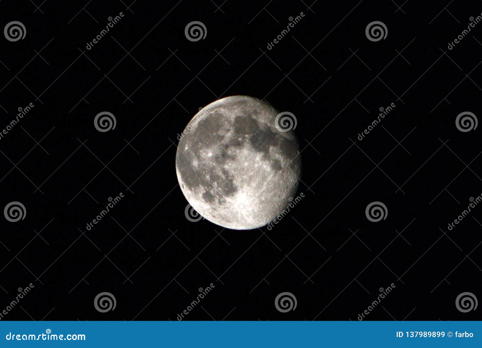 Full Moon on the Dark Night Stock Image - Image of celestial, moonlight ...