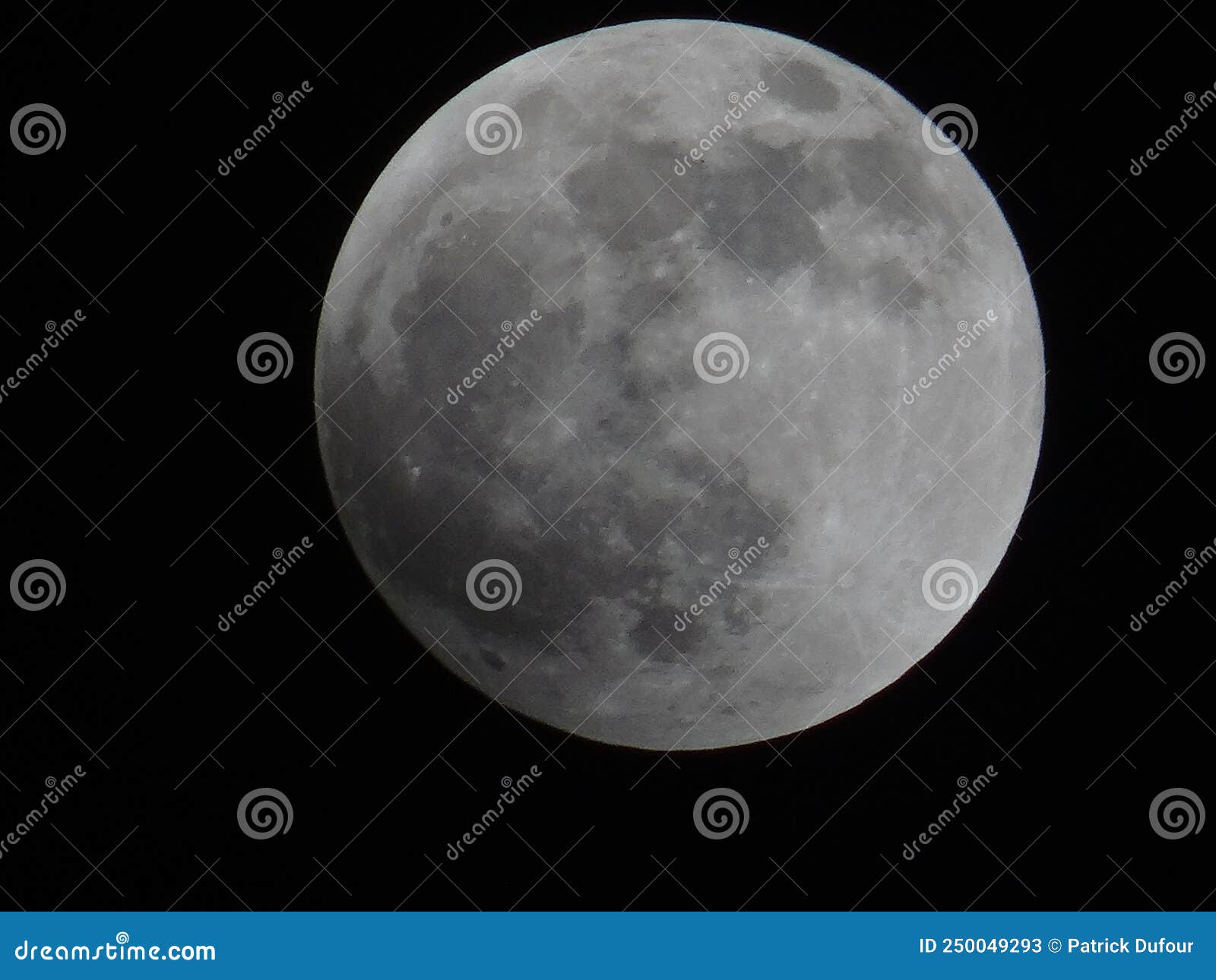 Full Moon in the Dark Night Stock Image - Image of astronomy, white ...
