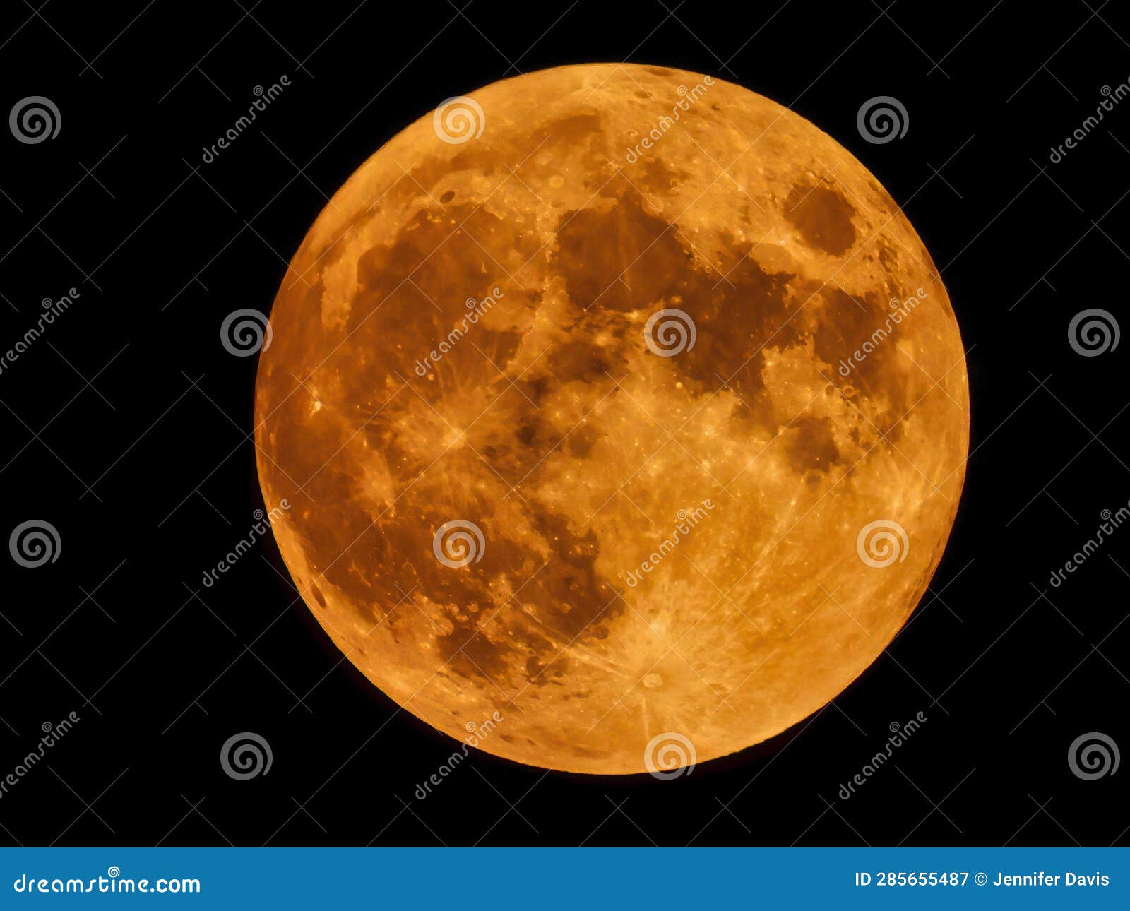 Full Moon in a Dark Night Sky Stock Image - Image of lunar, planets ...